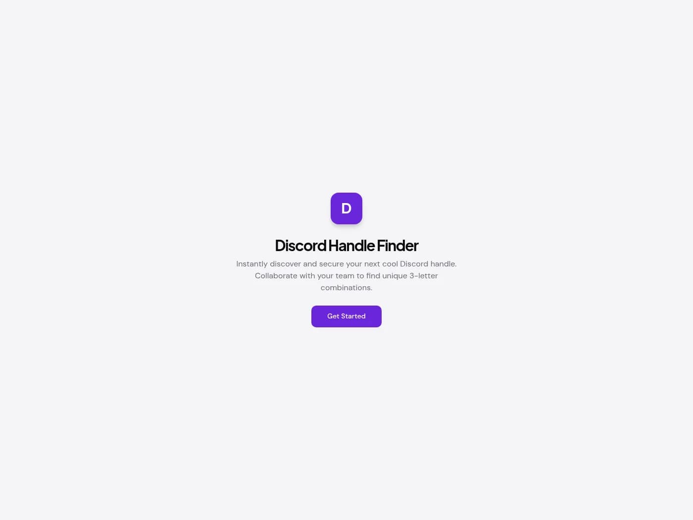 Discord 3-Letter Finder
