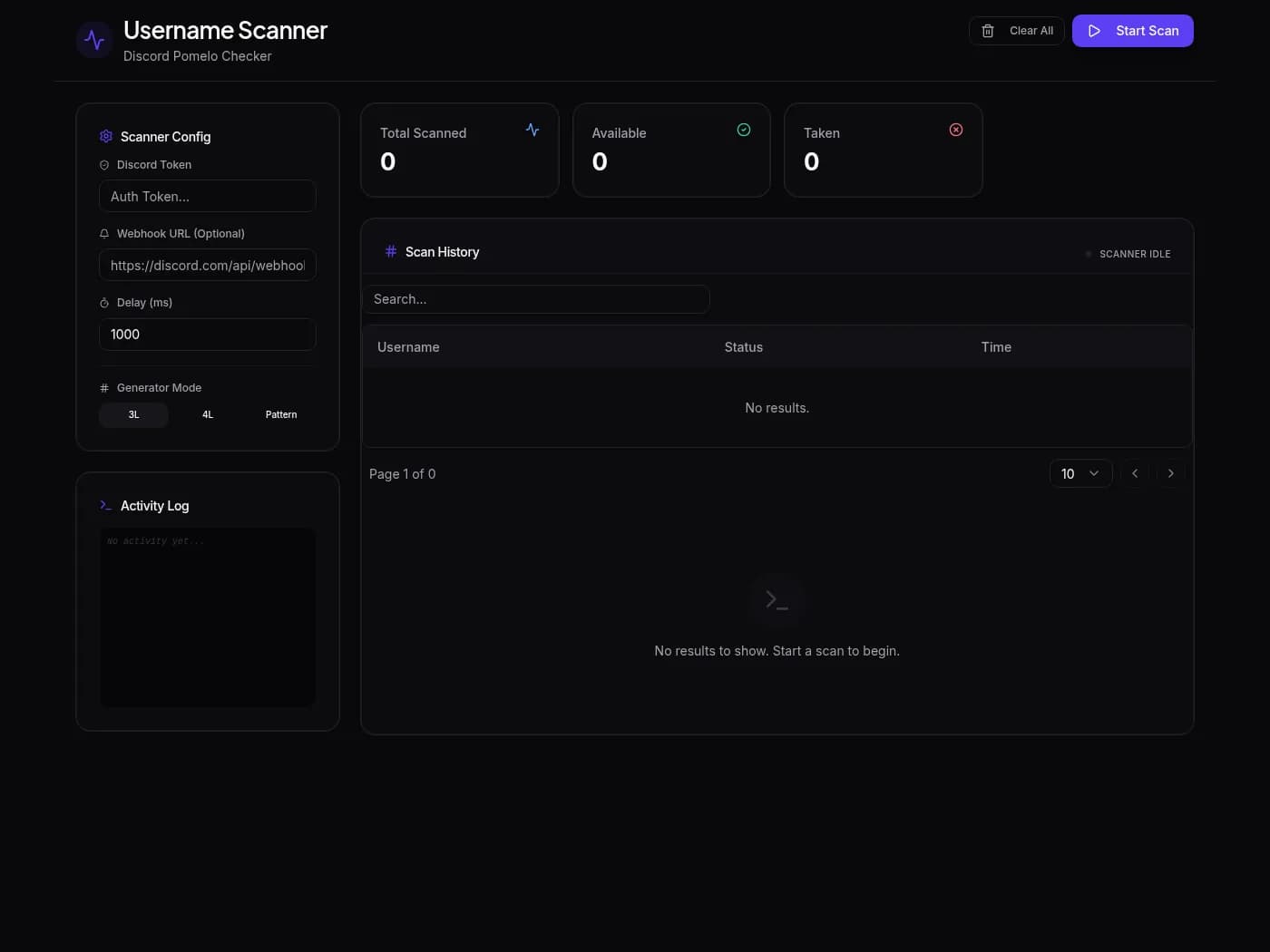 Discord Username Checker