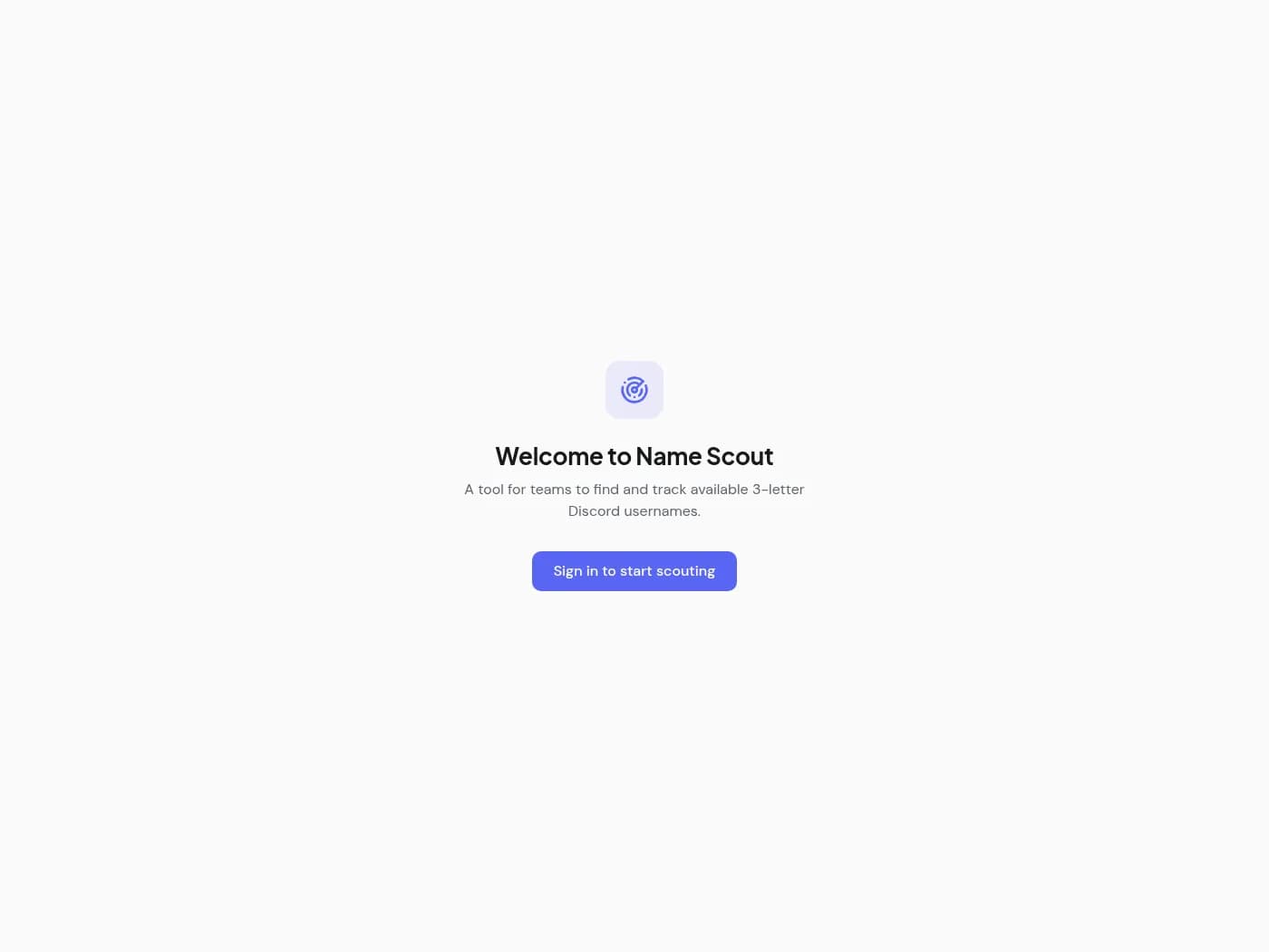 Discord Name Scout
