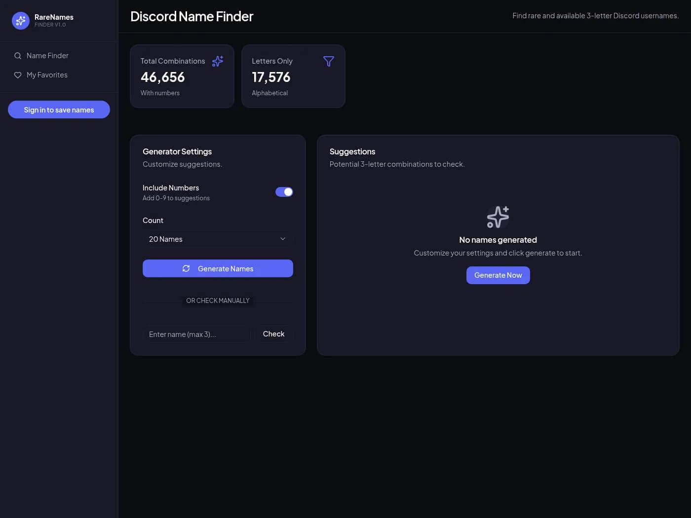Discord Name Finder