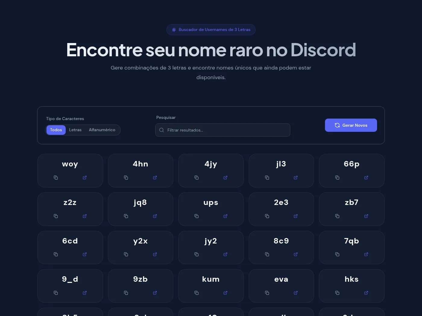 Discord 3-Letter Finder