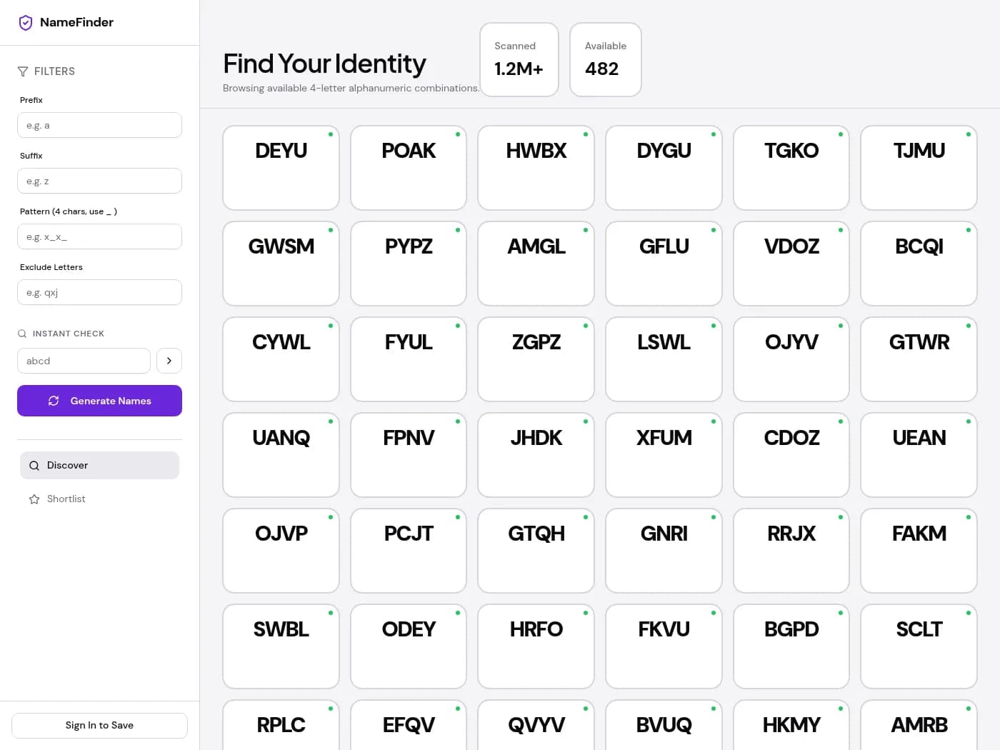4-Letter Discord Finder