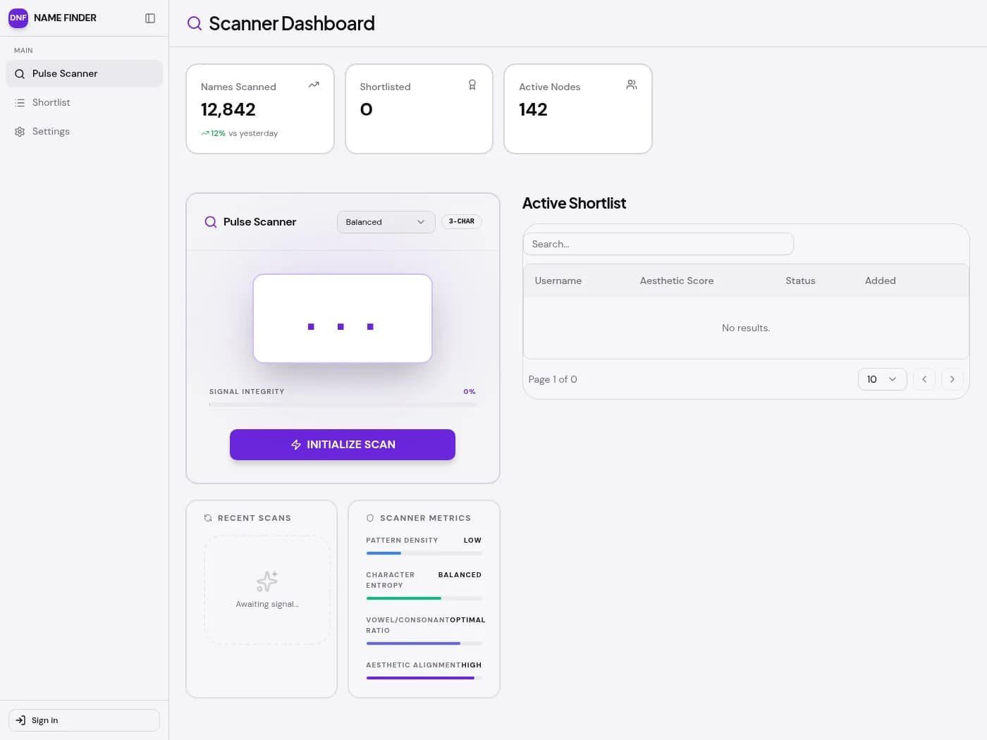 Discord 3-Letter Finder