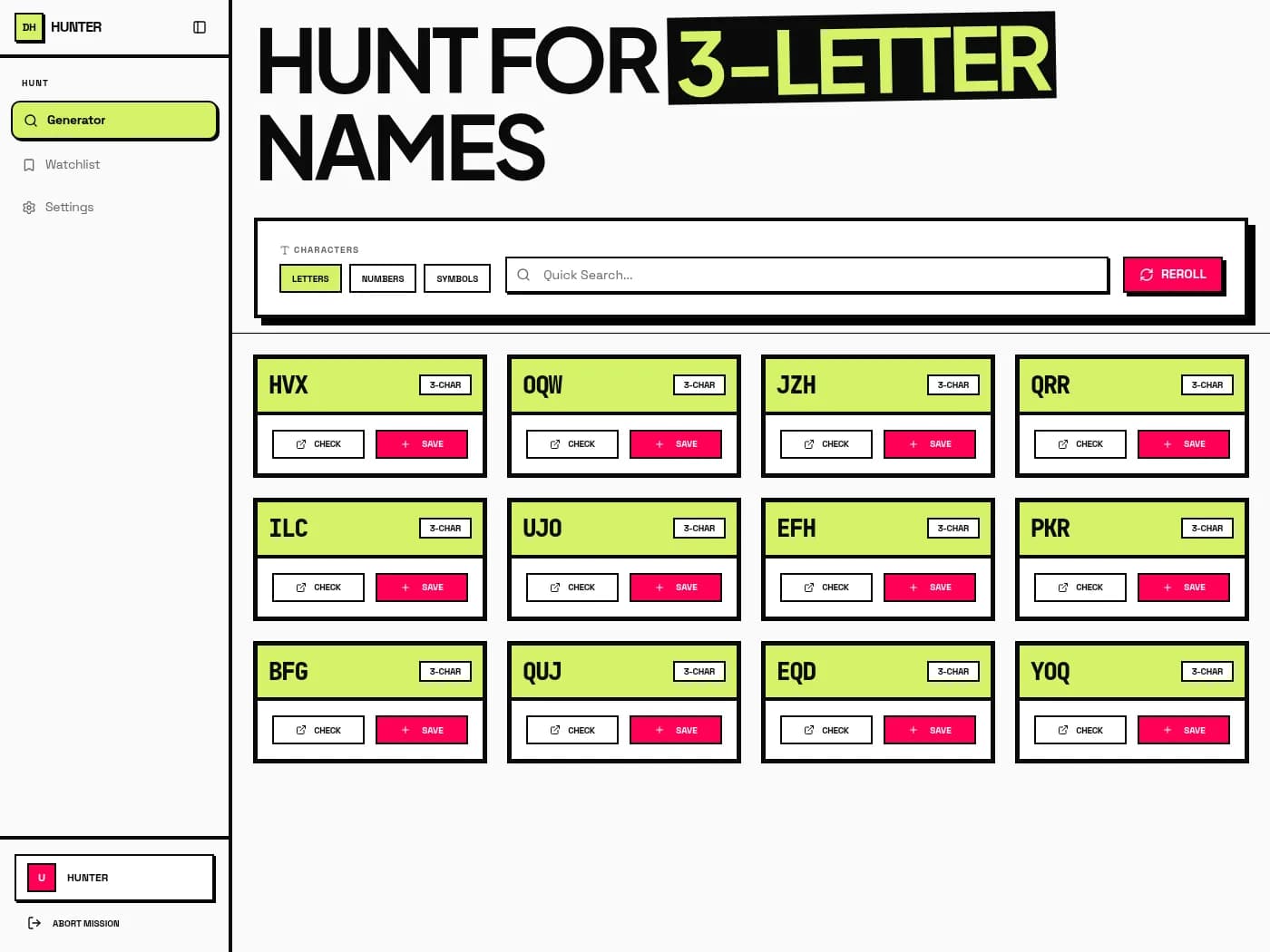 Discord Name Finder