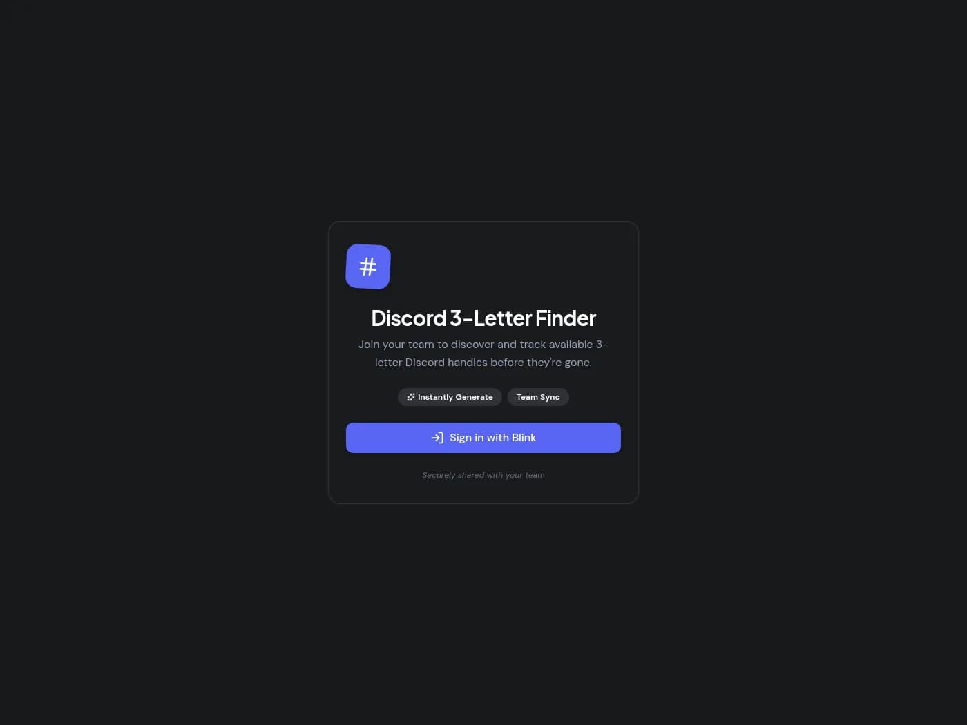 Discord 3-Letter Finder