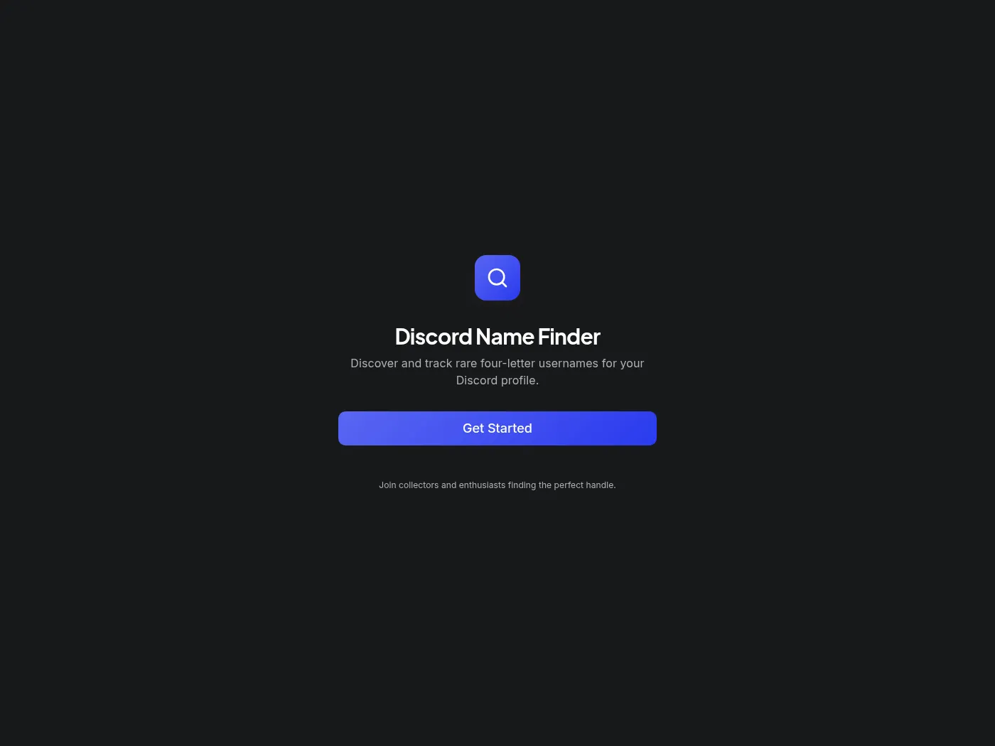Discord Name Finder