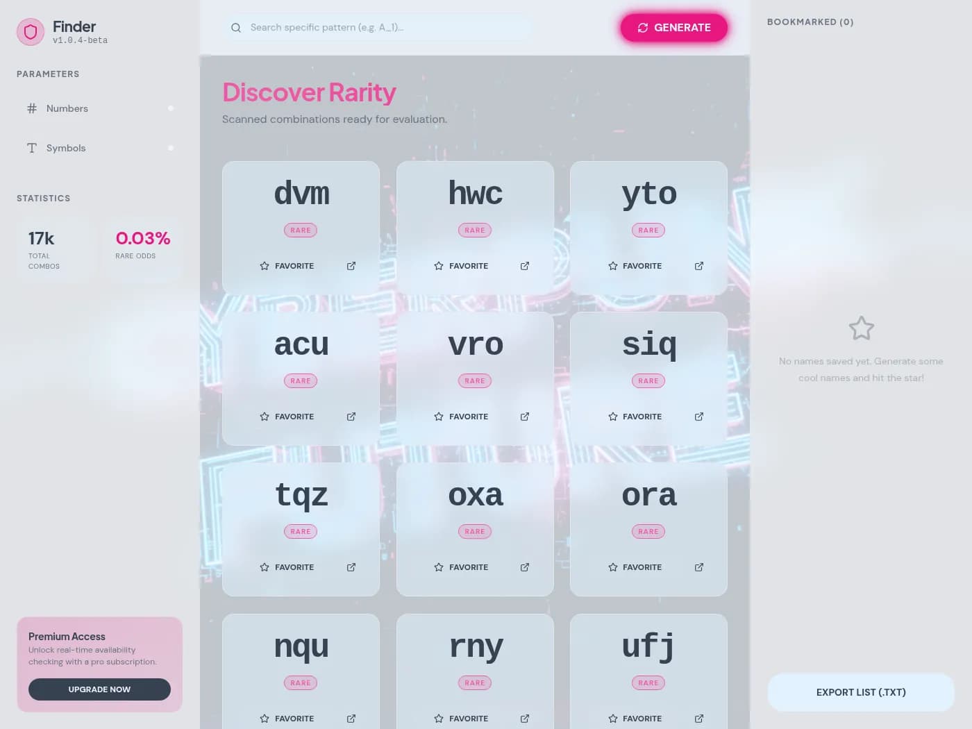 Discord Name Finder