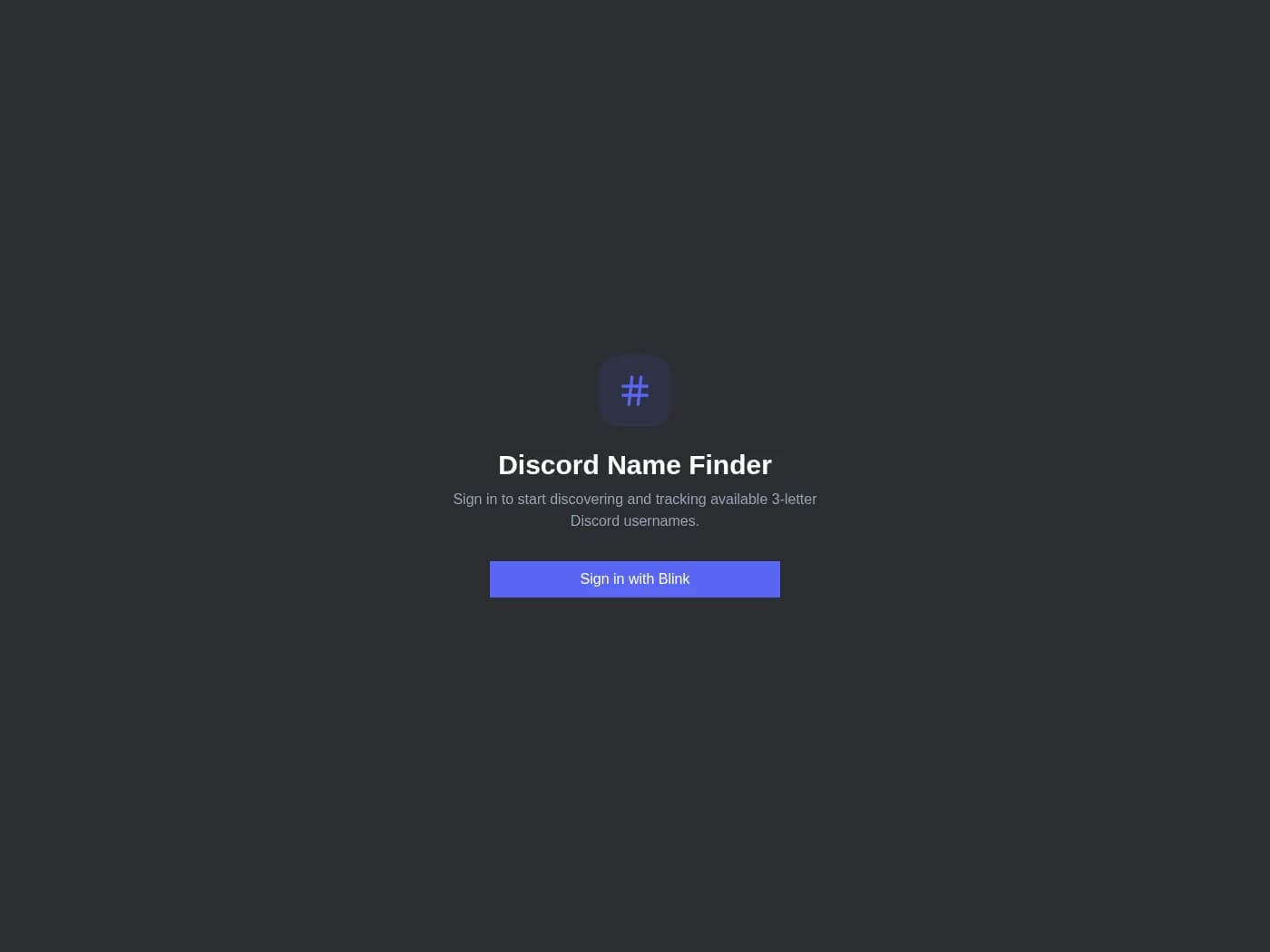 Discord Name Finder