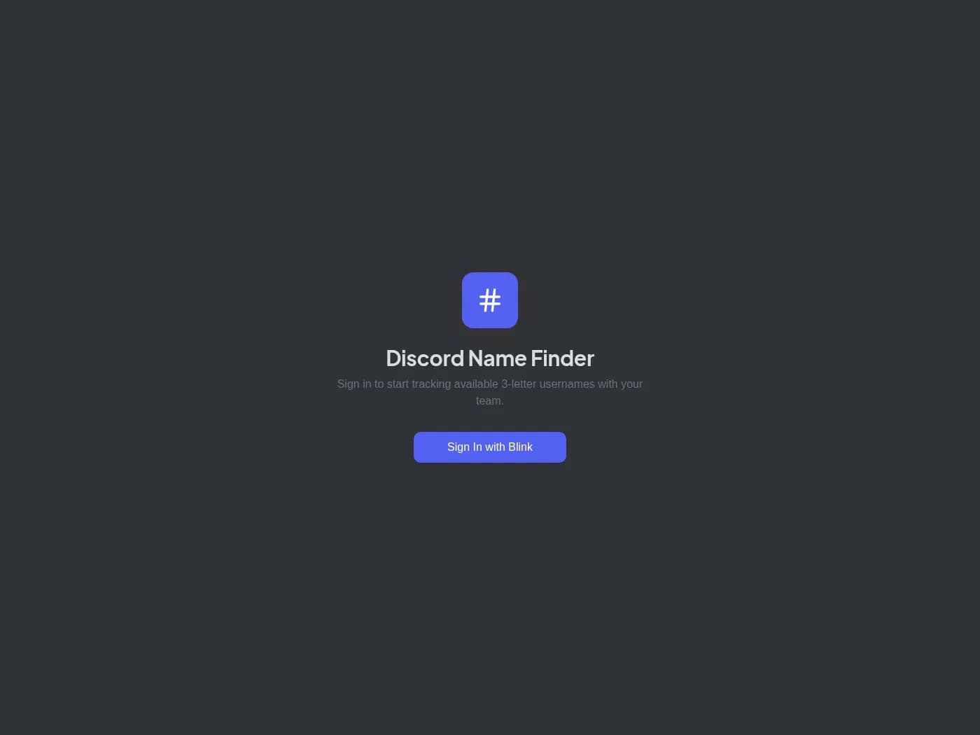 Discord Name Finder