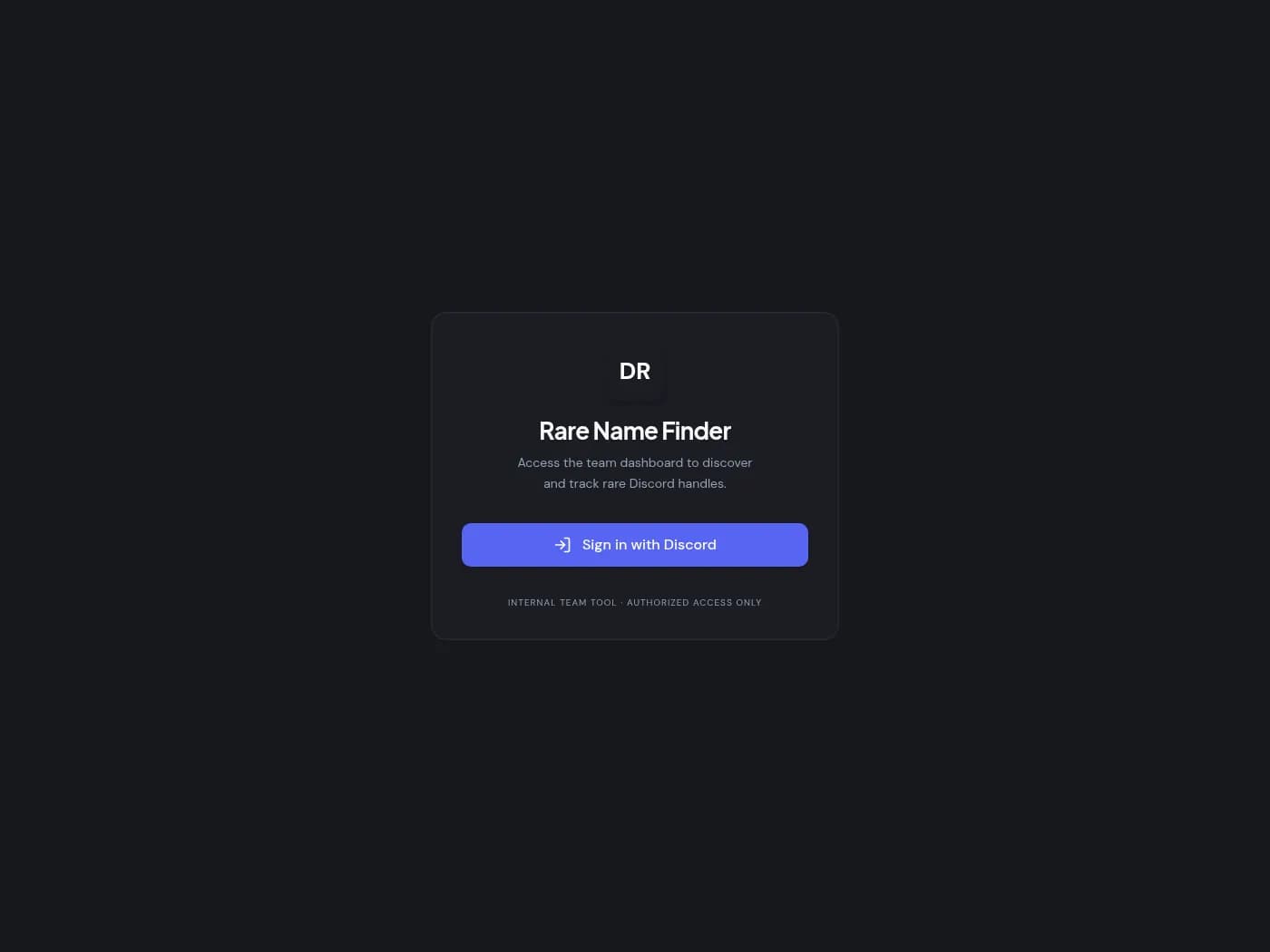 Rare Discord Name Finder