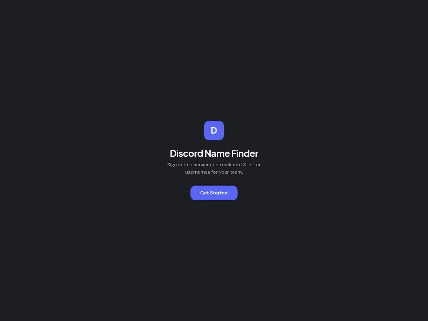 Discord Name Finder