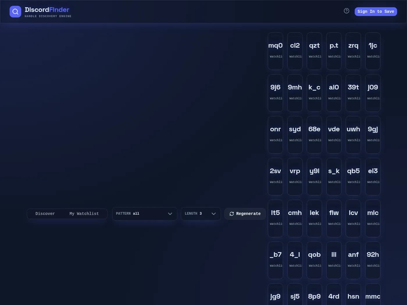 Discord Handle Finder
