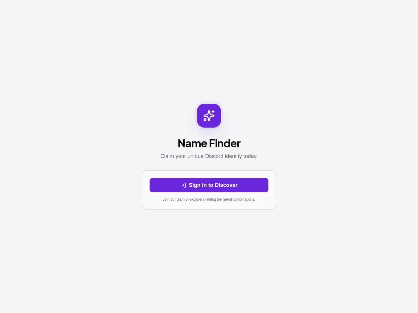 Discord Name Finder