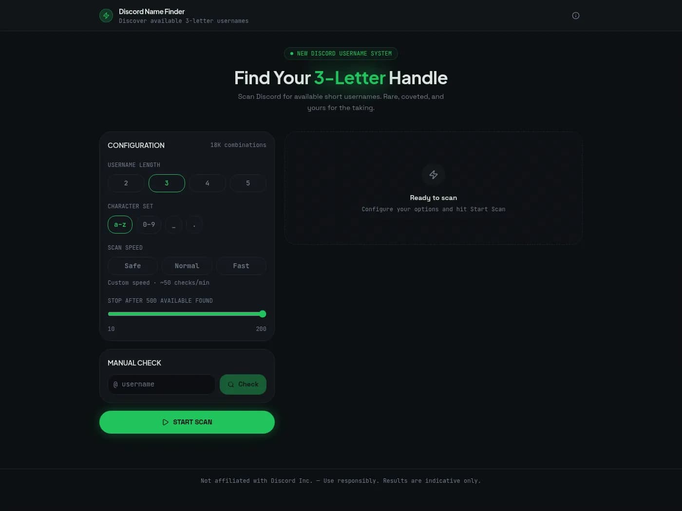 Discord Name Finder
