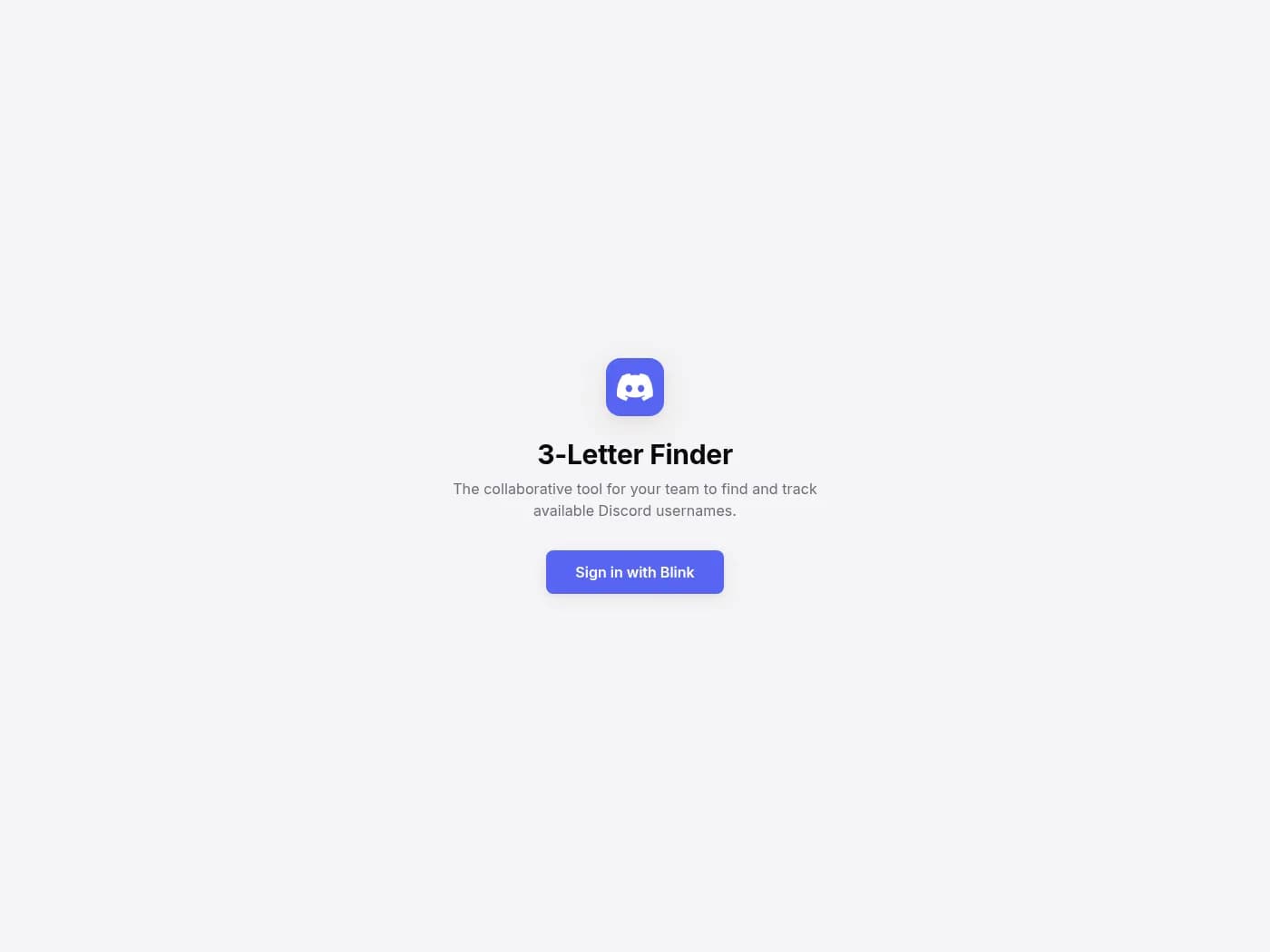 Discord 3-Letter Finder