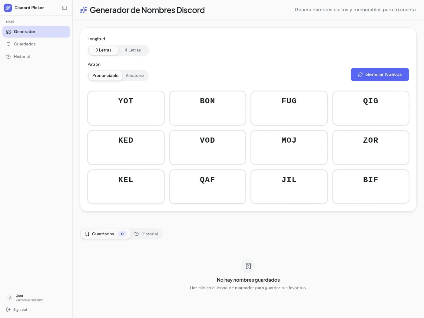 Discord Name Picker