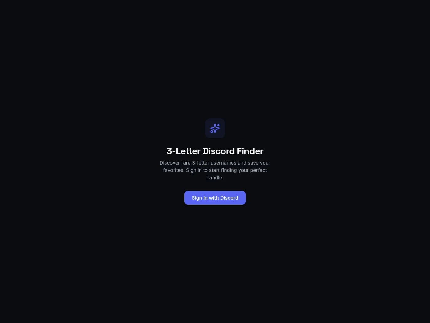 3-Letter Discord Finder