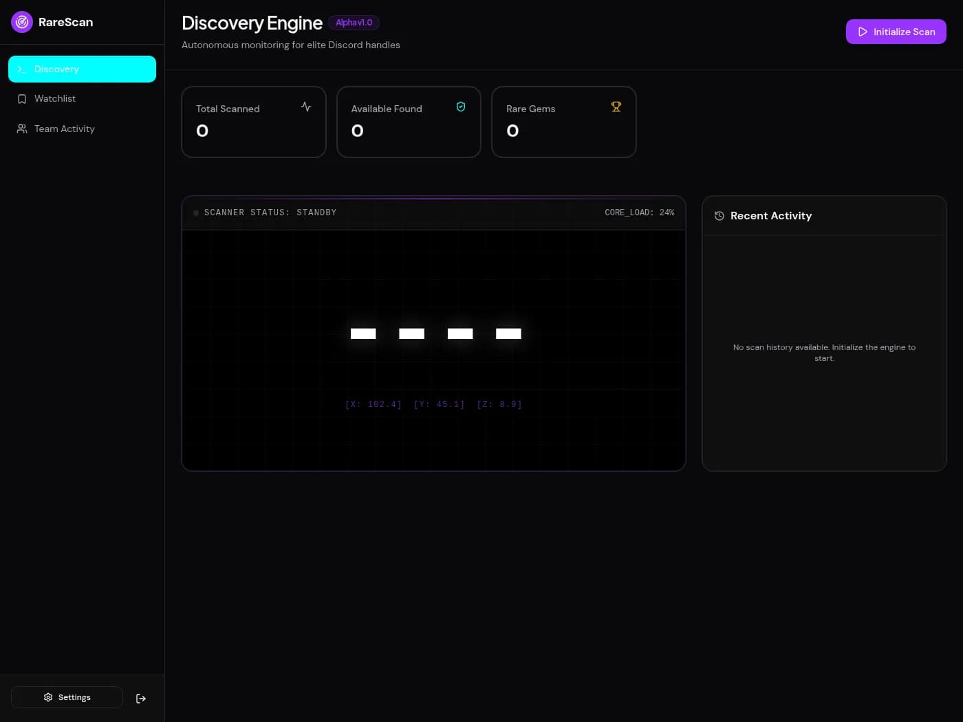 Rare Discord Name Tracker