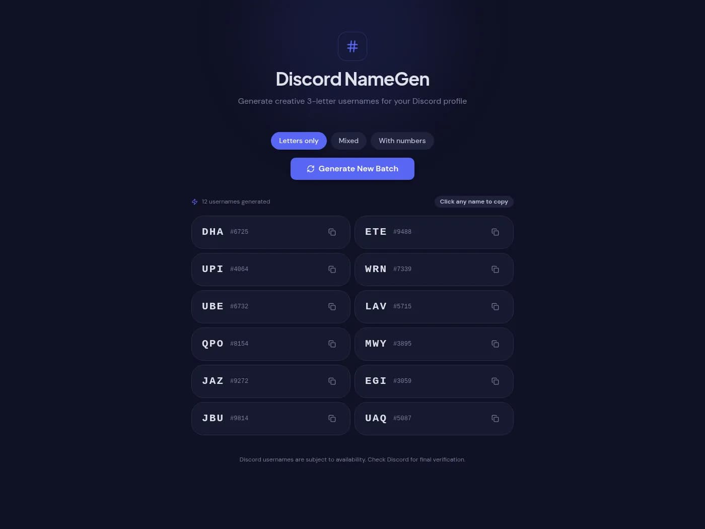 Discord NameGen
