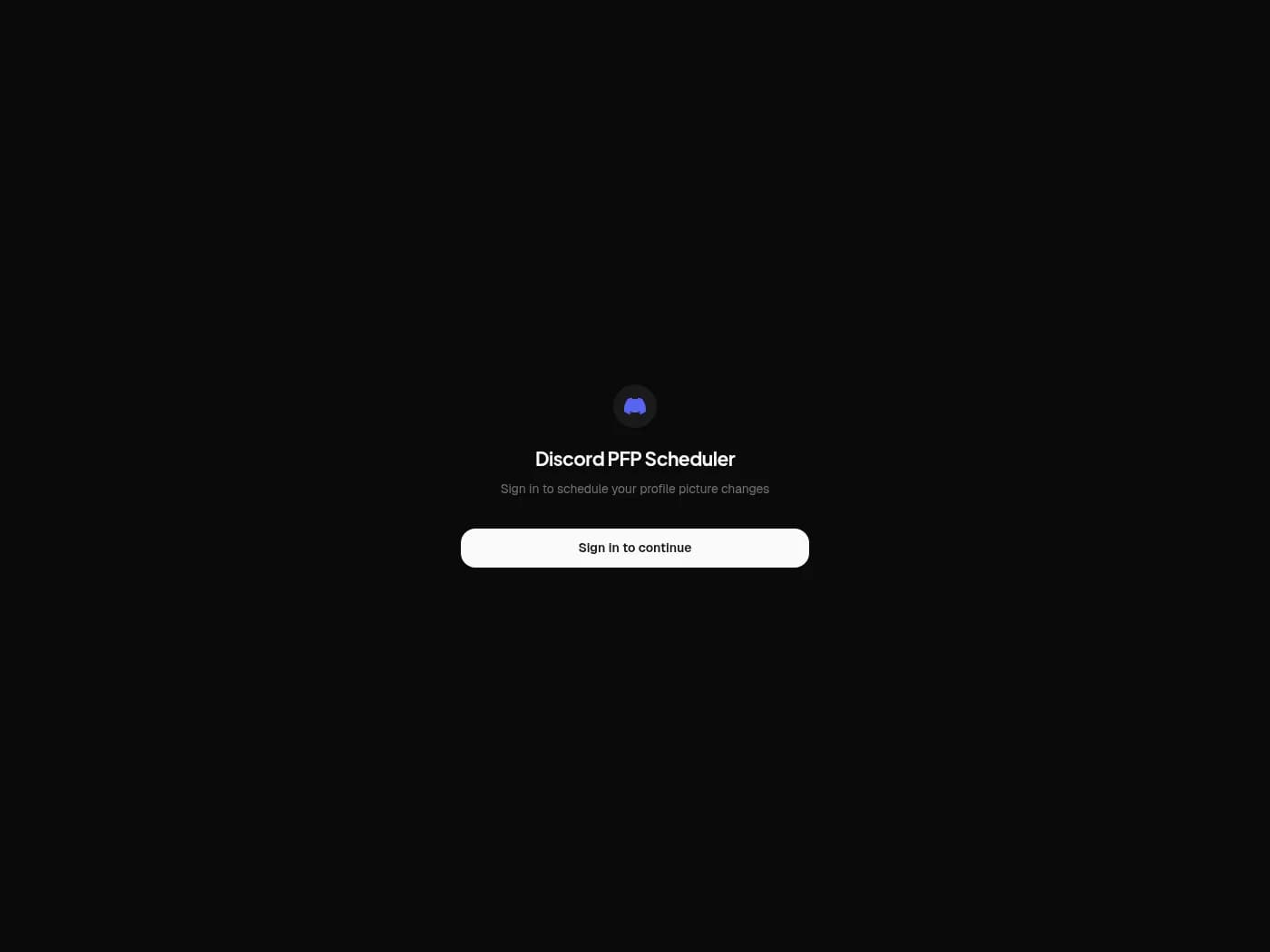 Discord PFP Scheduler