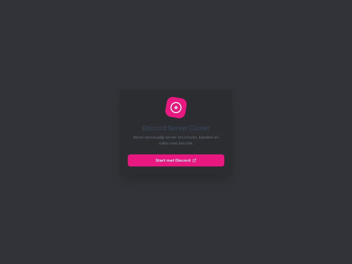 Discord Server Cloner