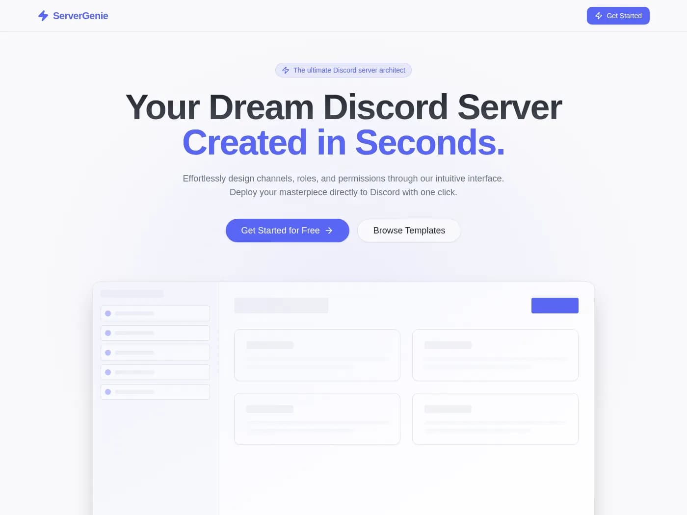 Discord Server Genie