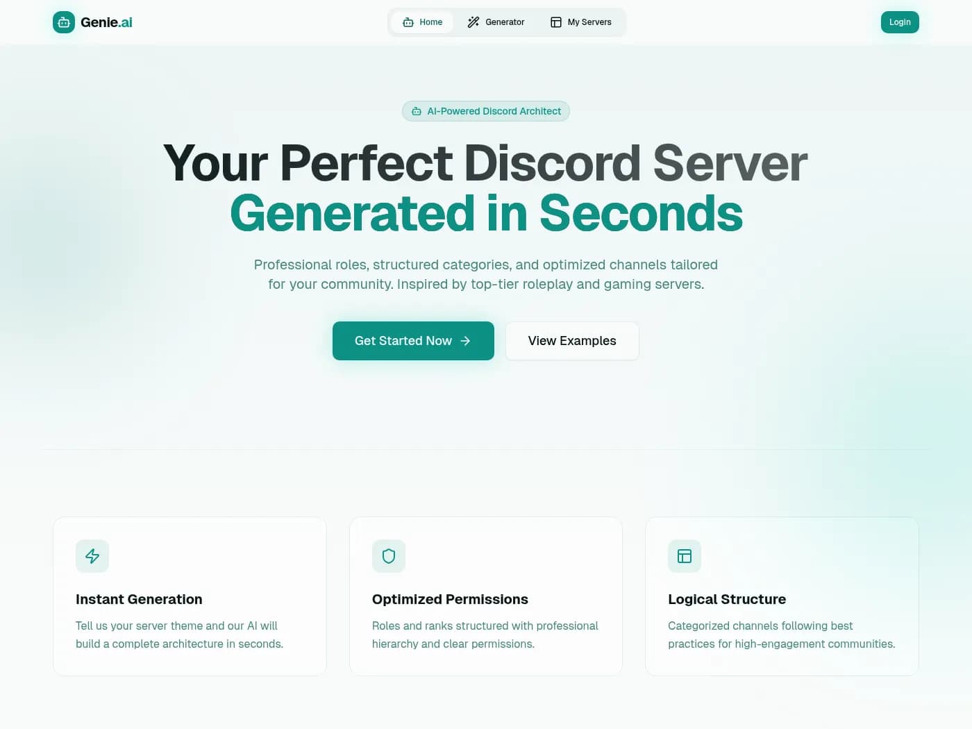 Discord Server Genie