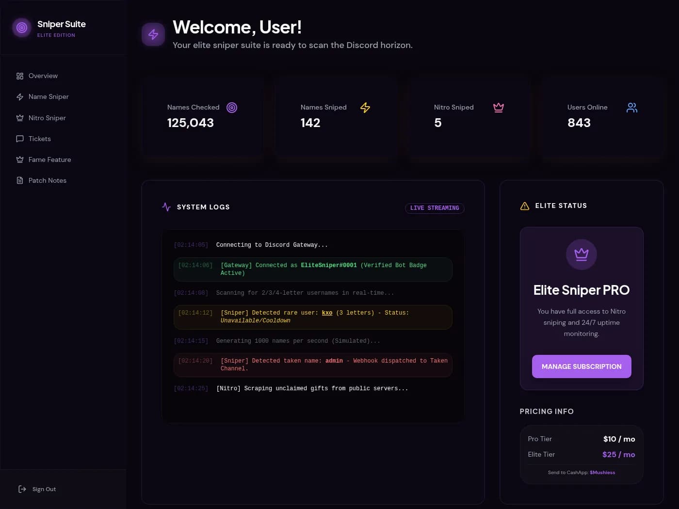 Discord Sniper Suite