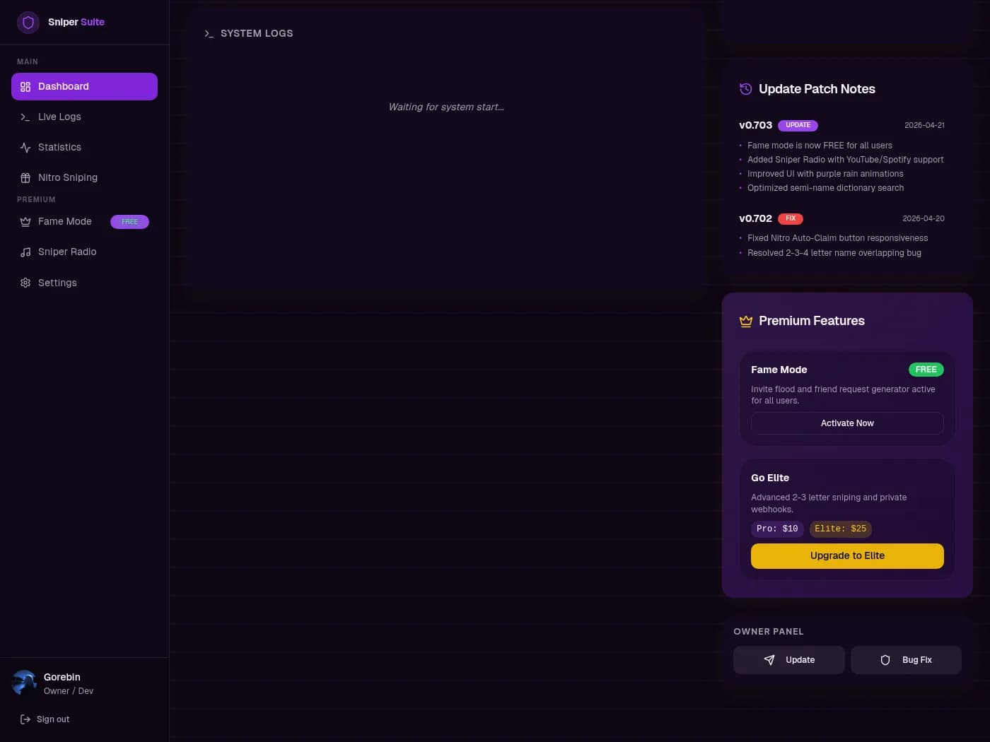 Discord Sniper Suite