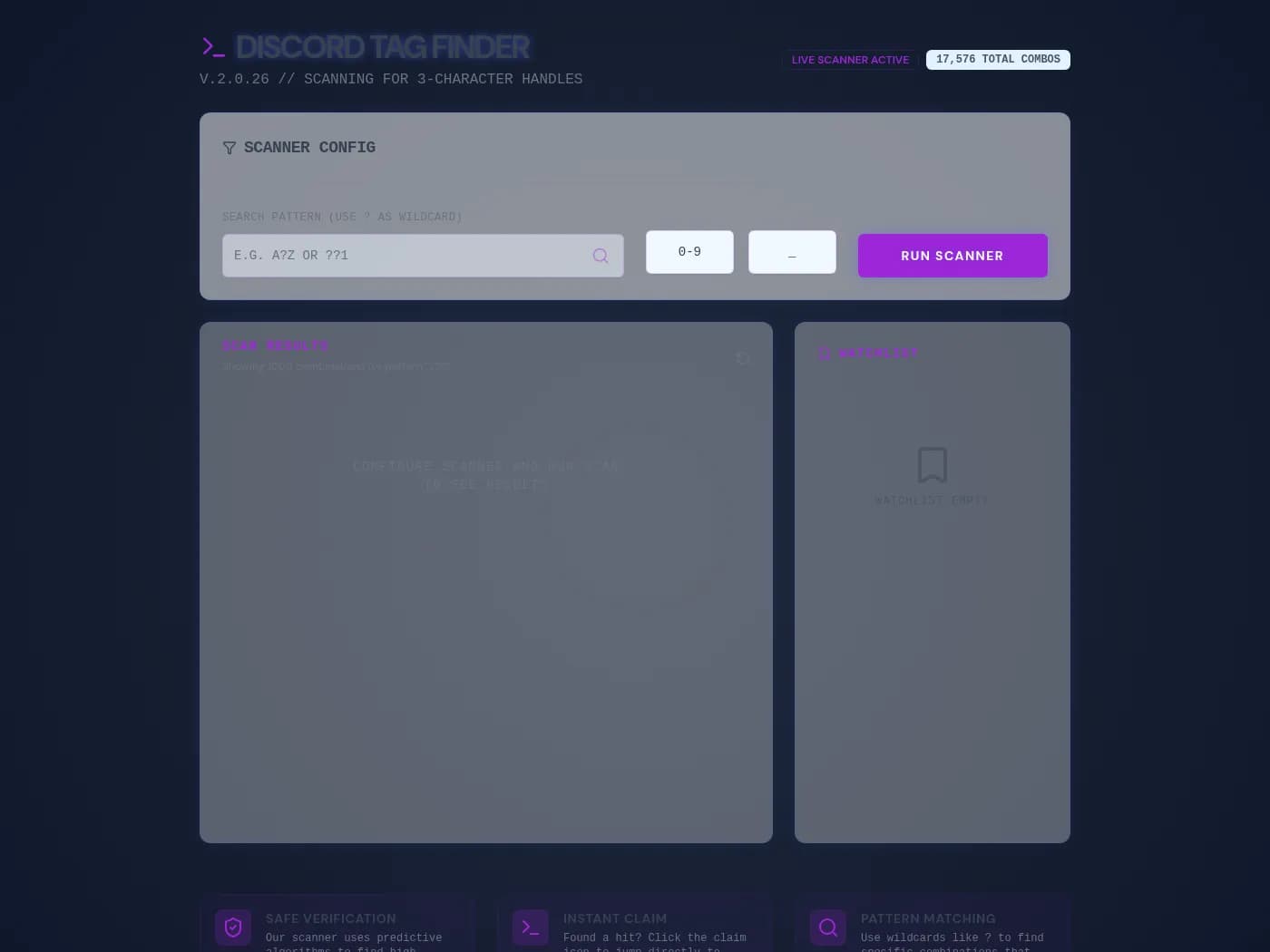 Discord Tag Finder