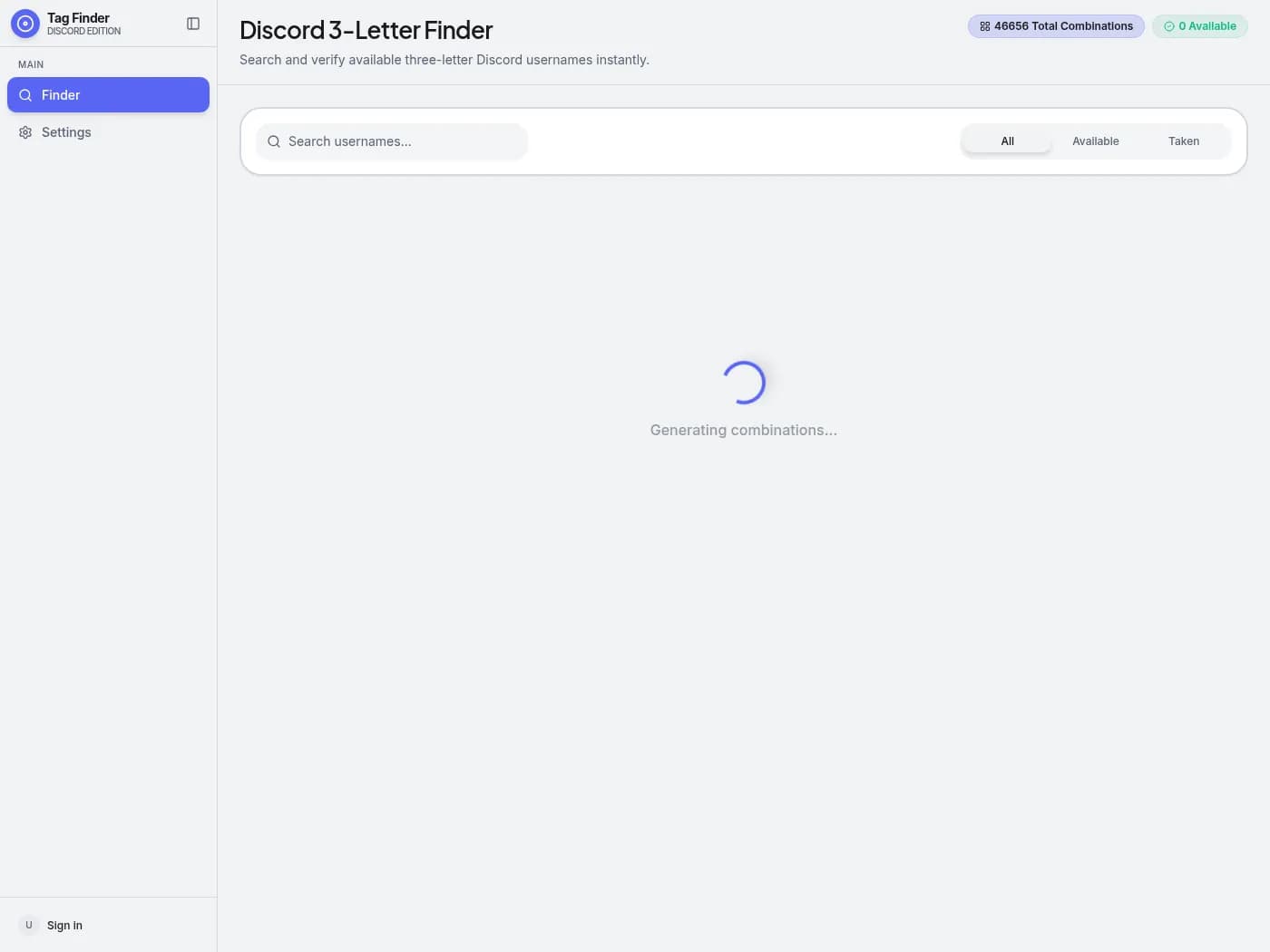 Discord Tag Finder
