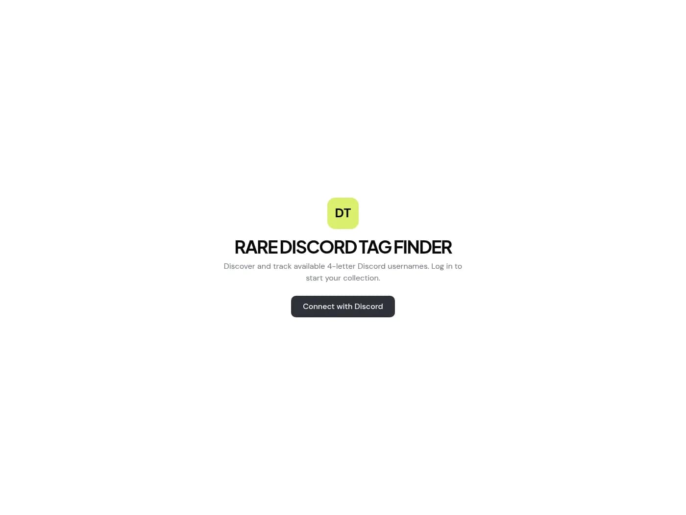Rare Discord Tag Finder