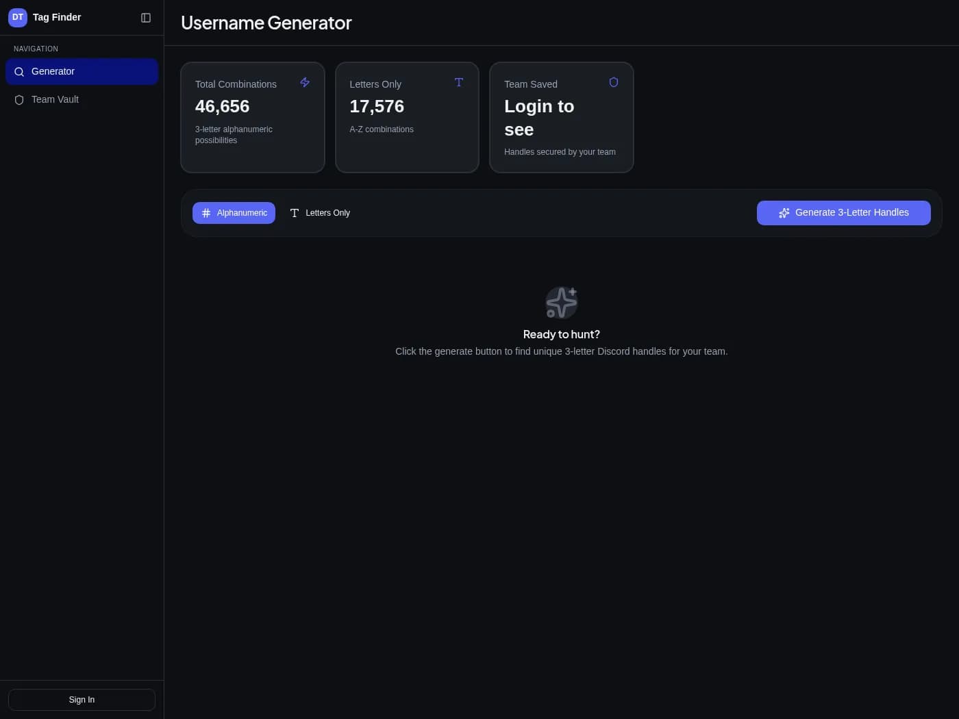 Discord Tag Finder