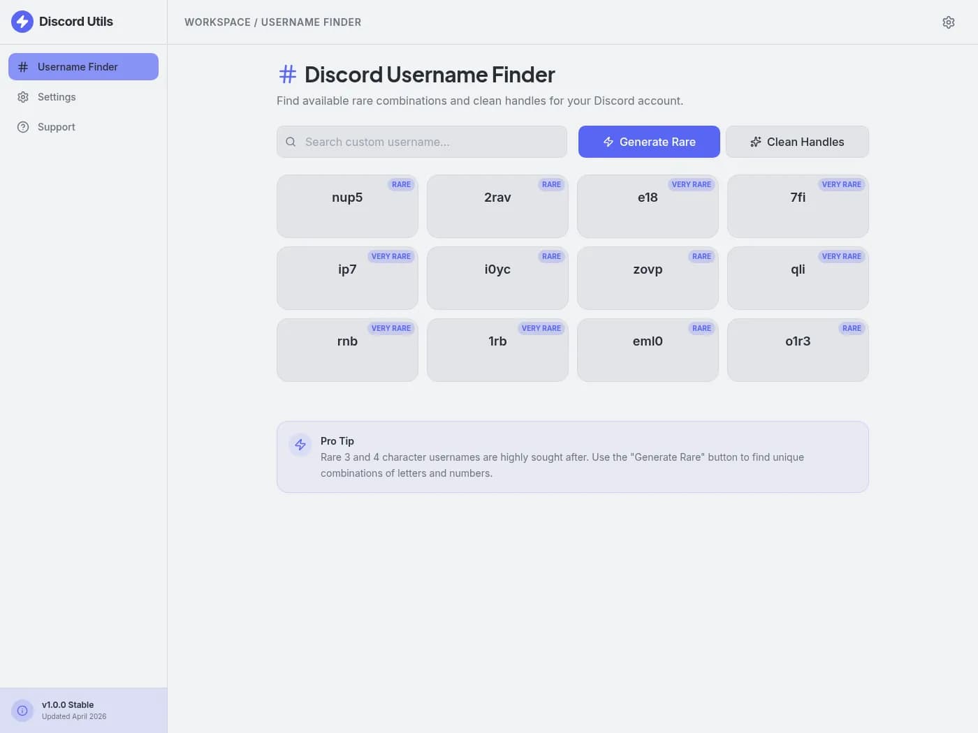 Discord Username Finder