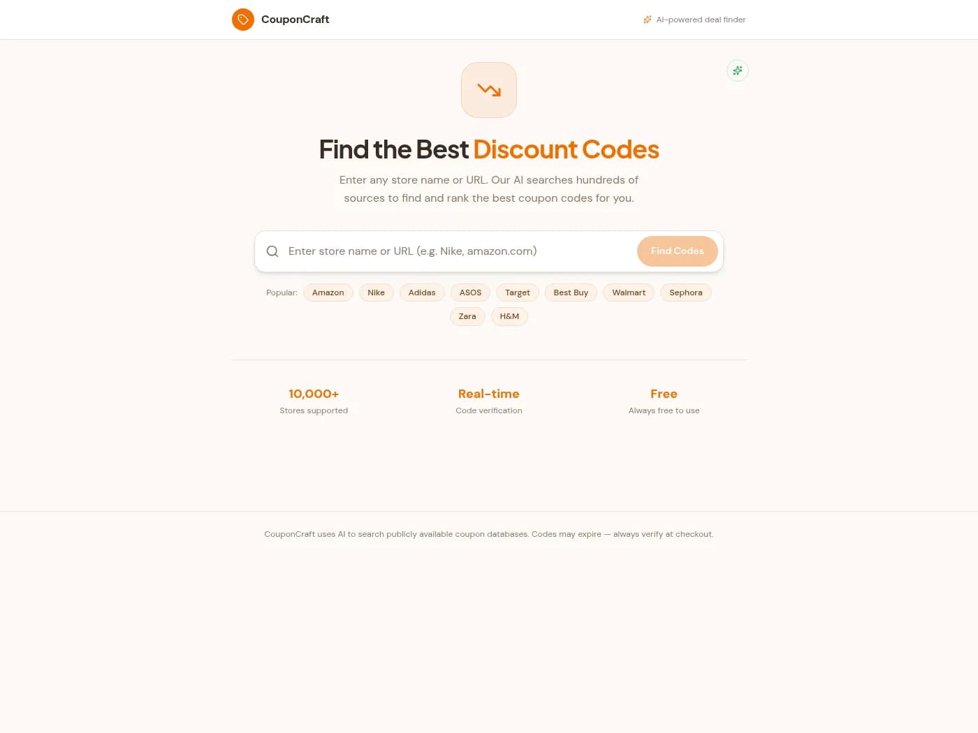 Discount Code Finder