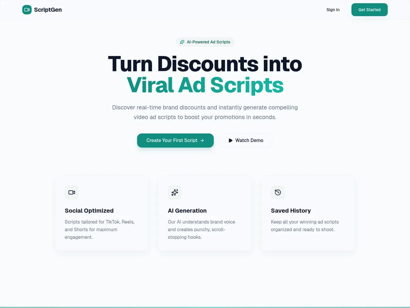 Discount Video Script Maker