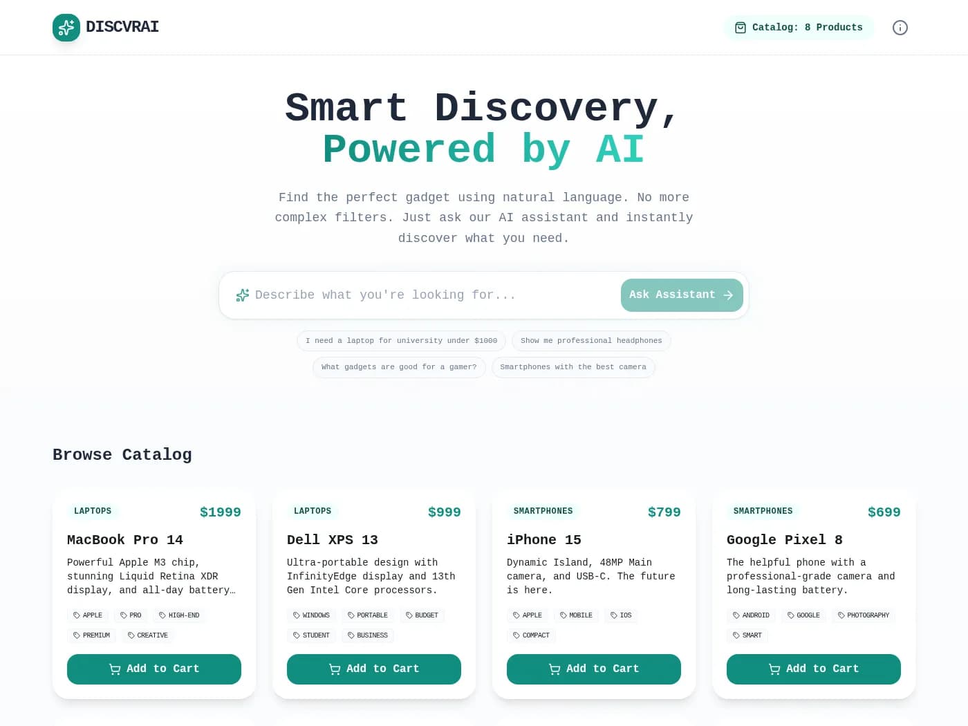 Discvrai Product Discovery
