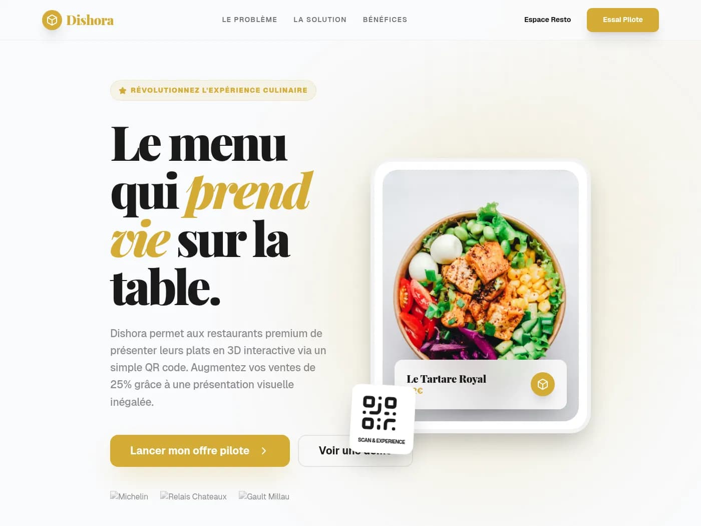Dishora 3D Menu SaaS