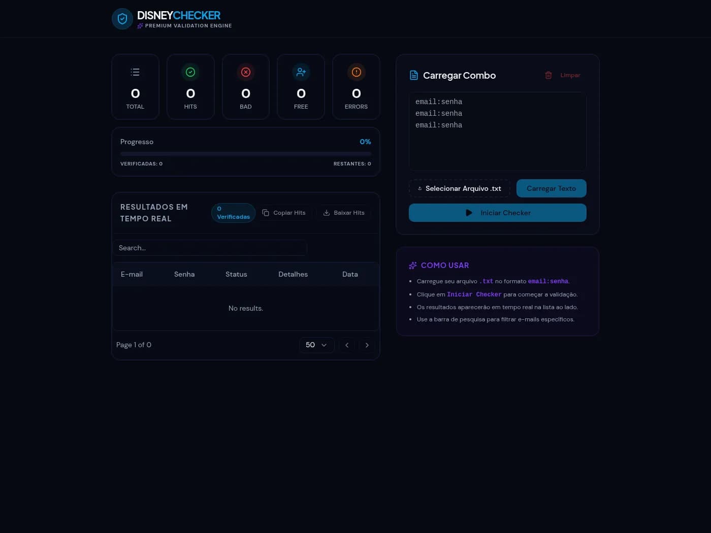 Disney Account Checker