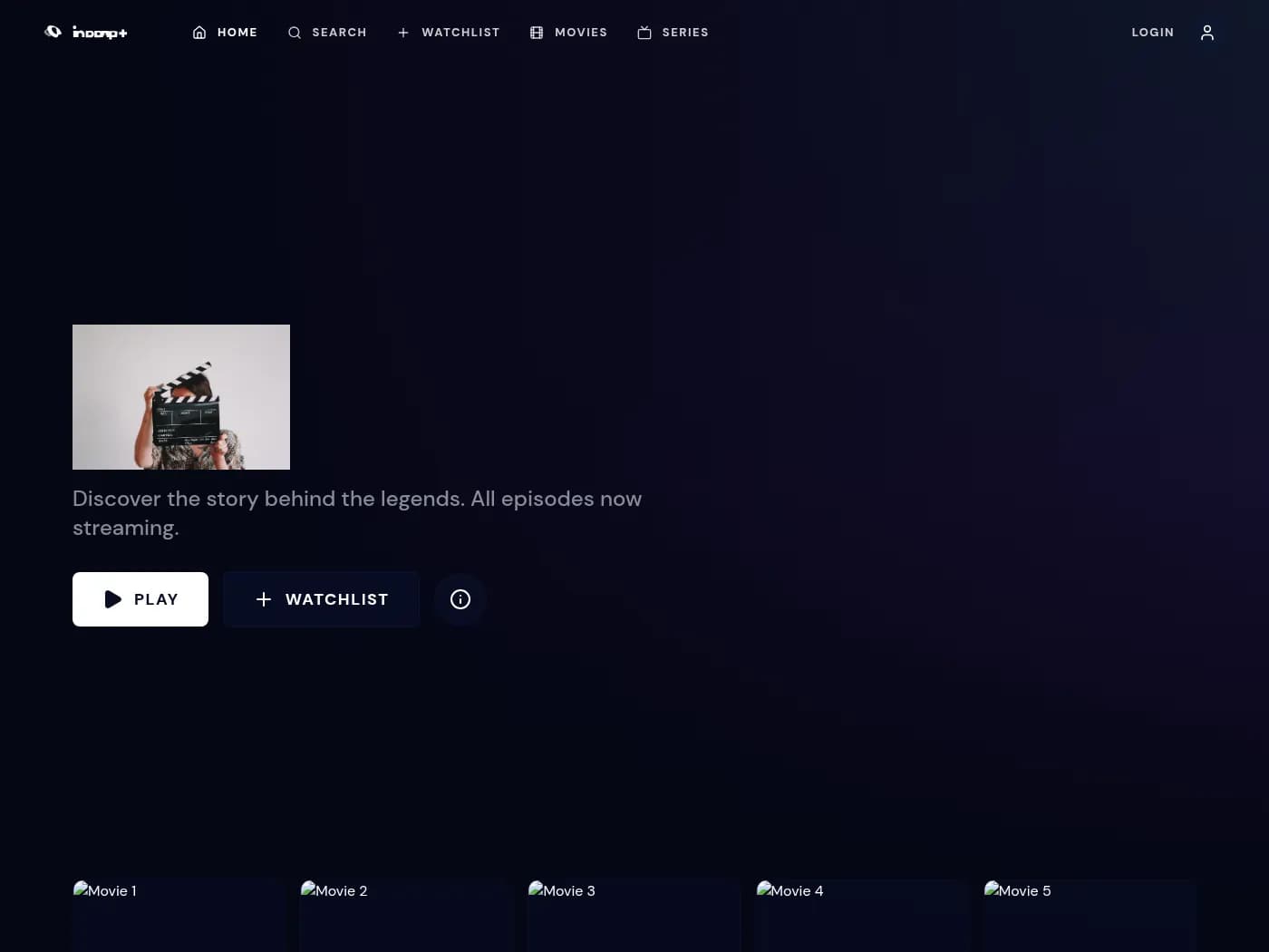 Disney+ Style Header