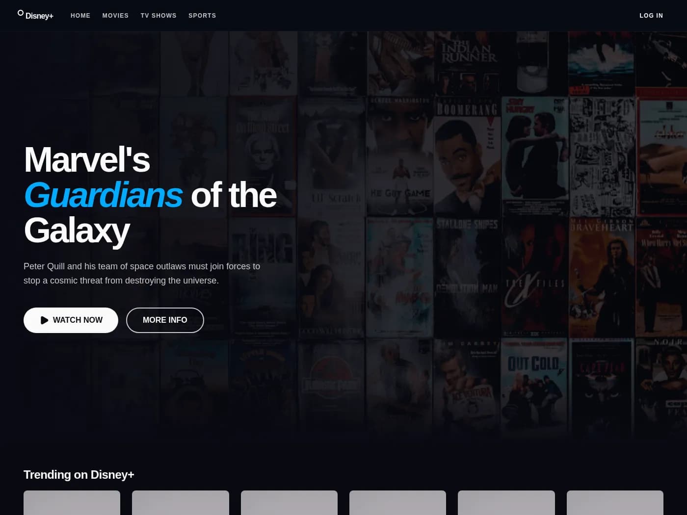 Disney+ Style Footer