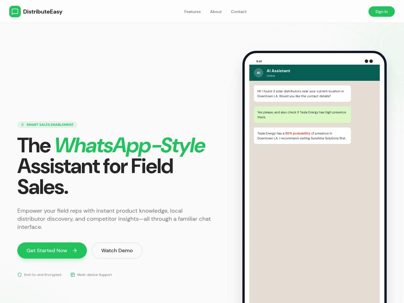 DistributeEasy AI Assistant