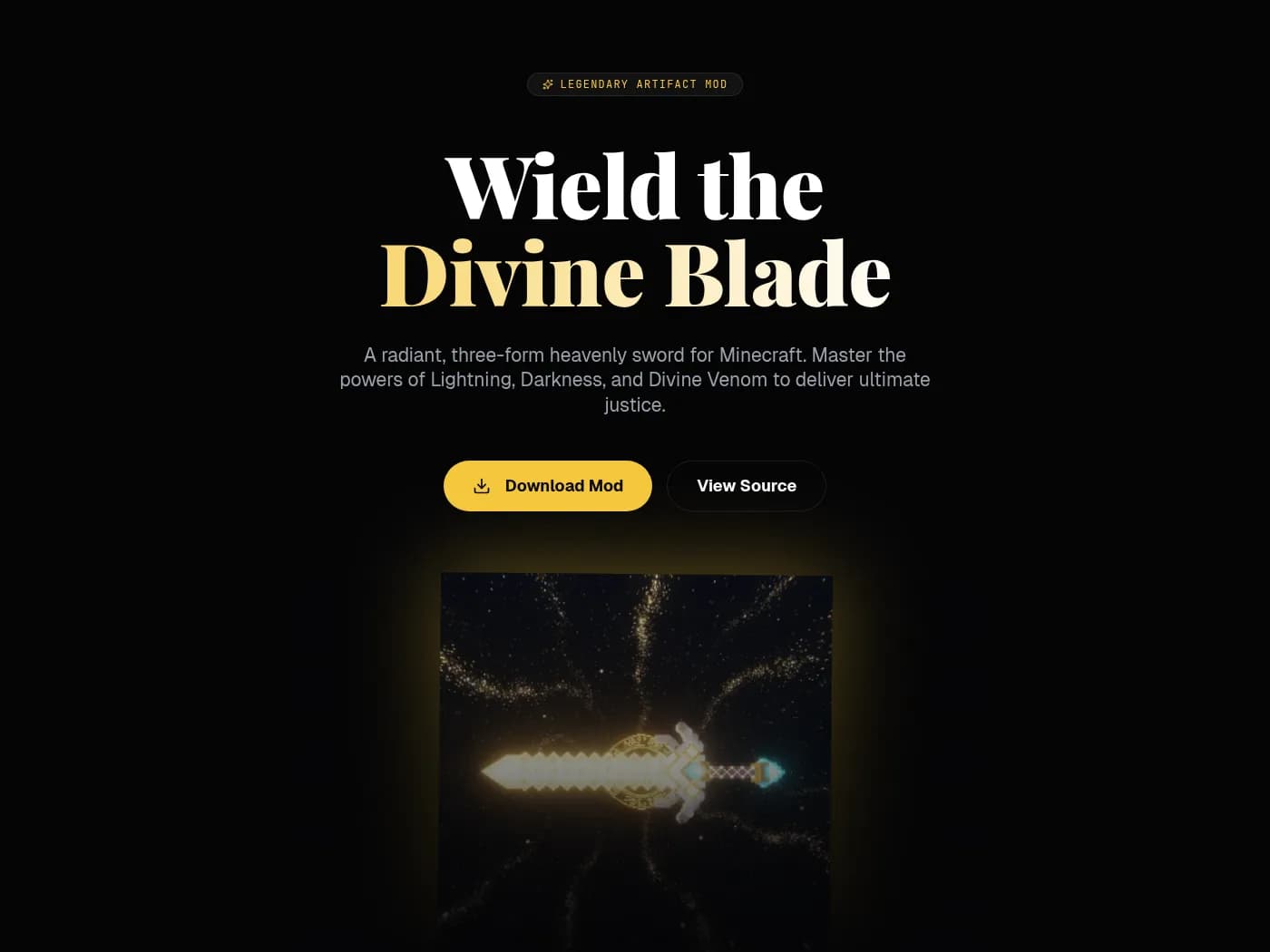 Divine Blade Minecraft Mod