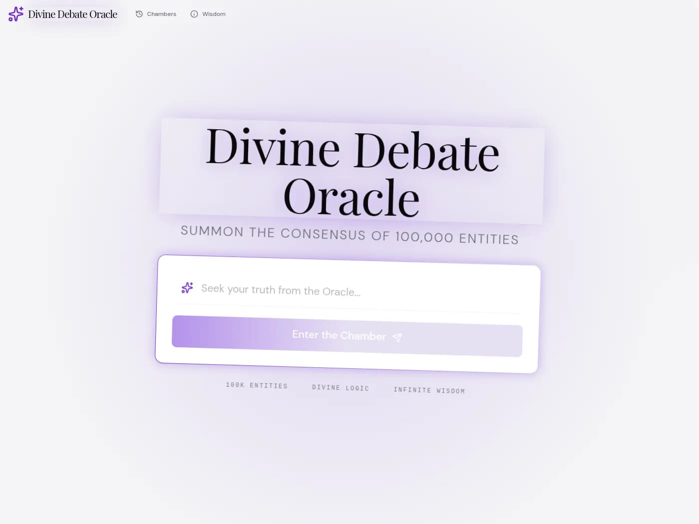 Divine Debate Oracle