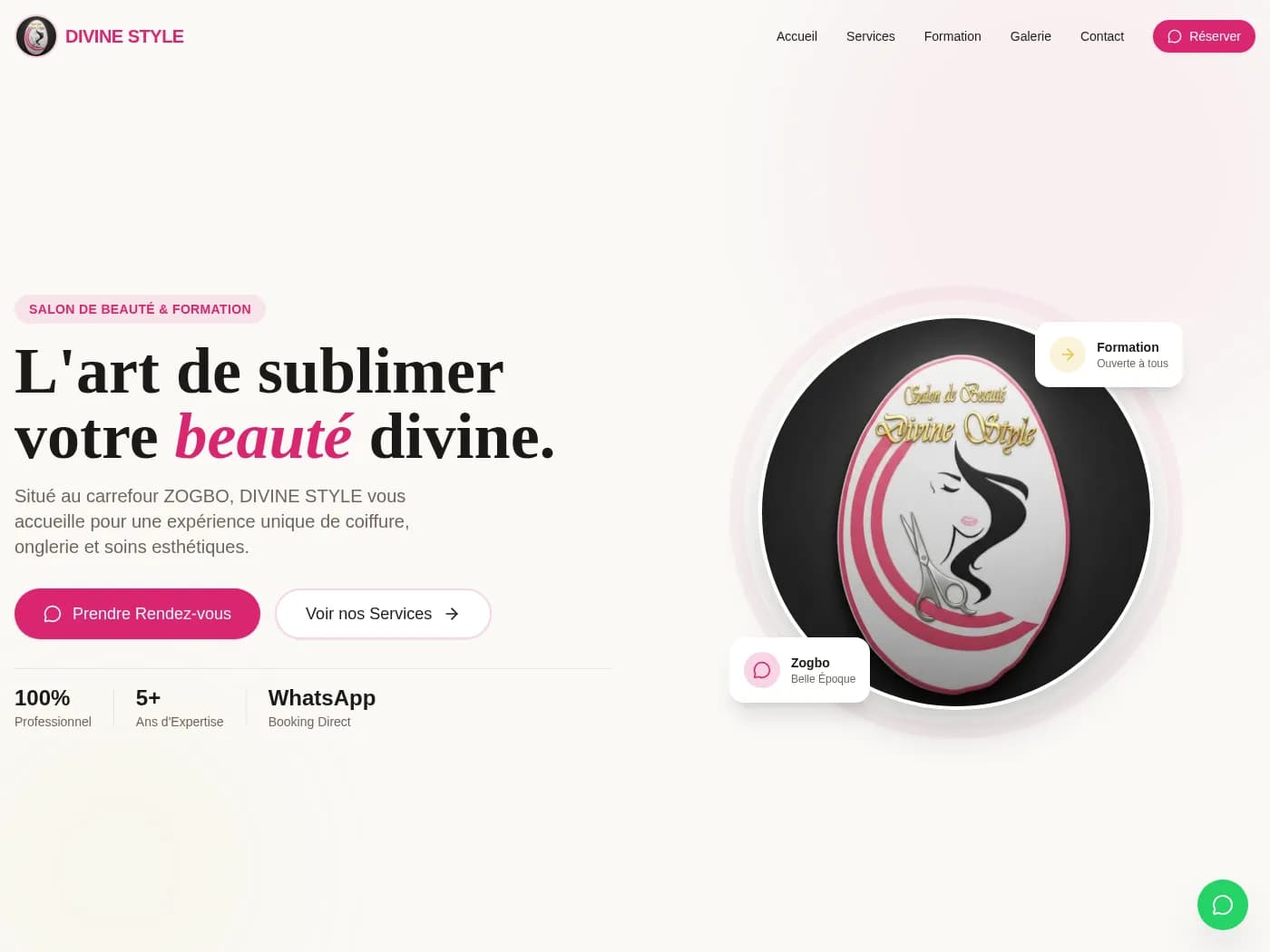Divine Style Salon Web