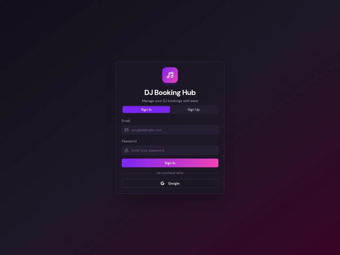 DJ Booking Hub