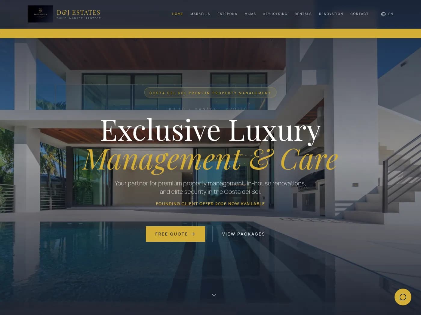 D&J Estates Luxe Website