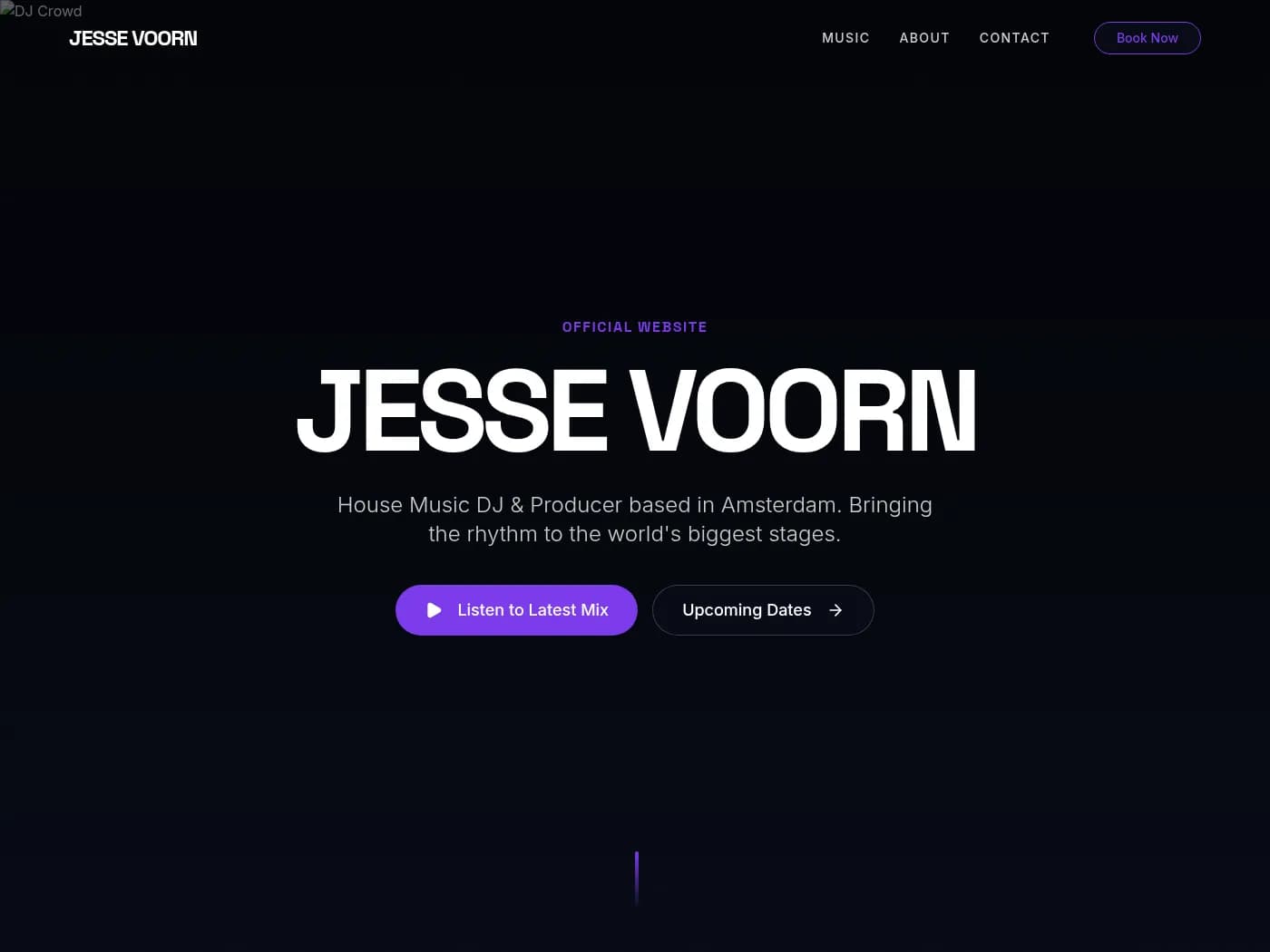 Jesse Voorn Landing Page