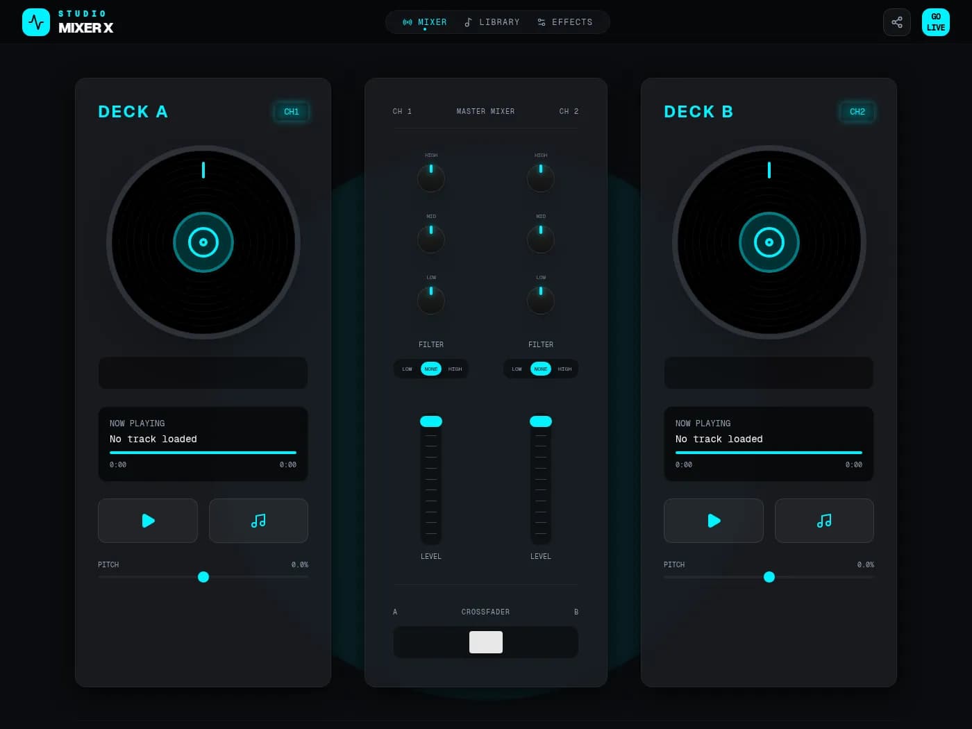 DJ Mixer Simulator