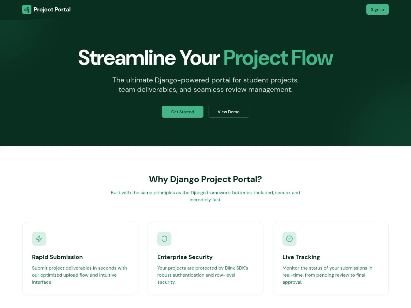 Django Project Portal